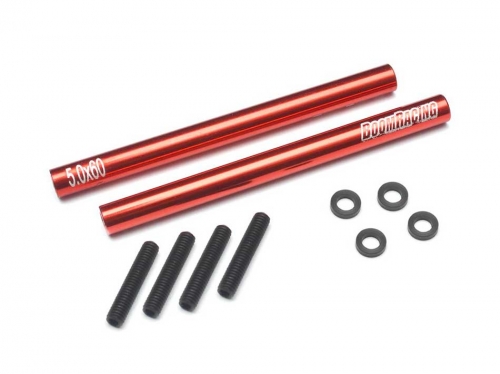 Shop Threaded Aluminum Link Pipe Rod 5x60mm (2) w/ Set Screws & Delrin ...