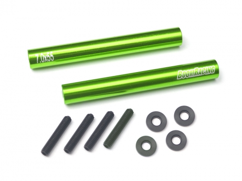 Shop Threaded Aluminum Link Pipe Rod 7x55mm (2) w/ Set Screws & Delrin ...