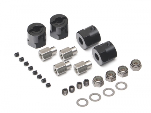 Shop Aluminum 12mm Wheel Hex Widener (4) (Offset: 12mm) Black ...