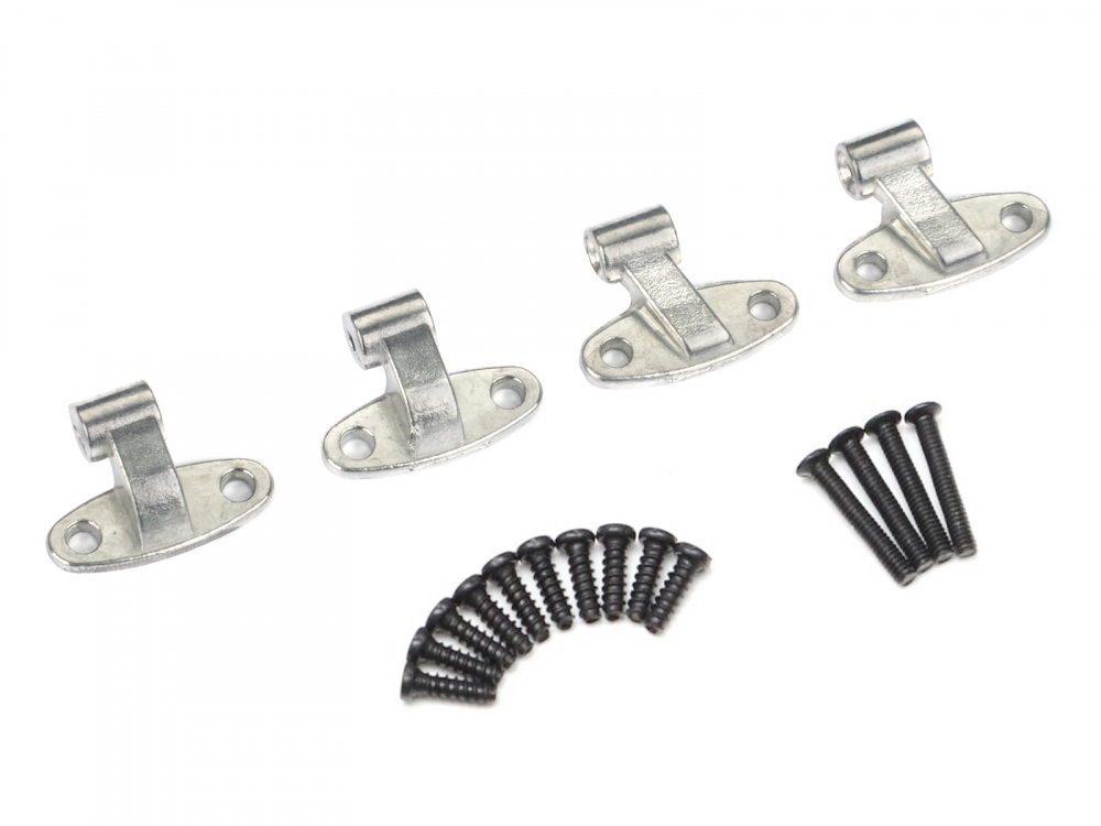 Shop Metal Tailgate Hinge Set Raw Finish | BoomRacing.com