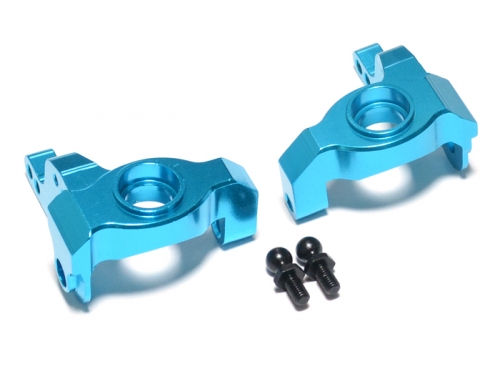 Shop Aluminium Front Steering Block (2) Blue | BoomRacing.com