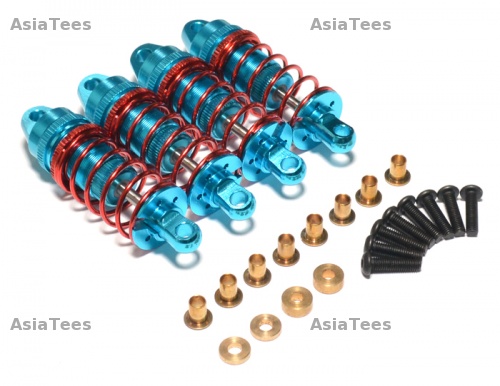 Shop Aluminium Shock Damper Set (4) Blue | BoomRacing.com