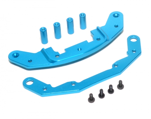 Shop Aluminum Front Upper & Lower Bumper Blue | BoomRacing.com