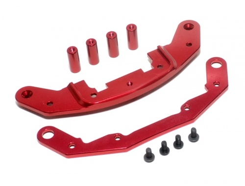 Shop Aluminum Front Upper & Lower Bumper Red | BoomRacing.com