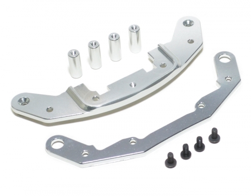 Shop Aluminum Front Upper & Lower Bumper Silver | BoomRacing.com