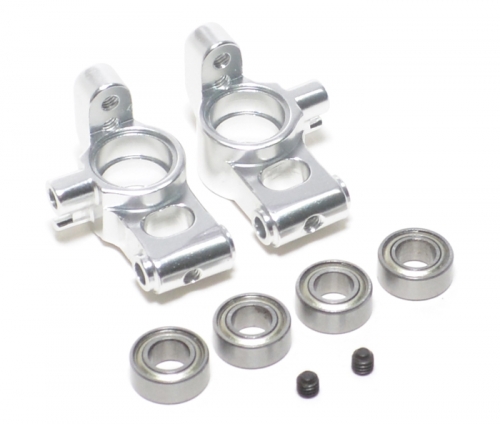 Shop Aluminum Rear Hubs With Bearings Silver | BoomRacing.com