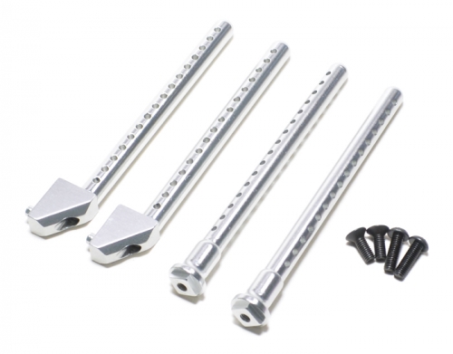 Shop Aluminum Front & Rear Body Posts Silver | BoomRacing.com