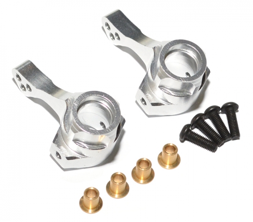 Shop Aluminum HD Steering Block (2) Silver | BoomRacing.com