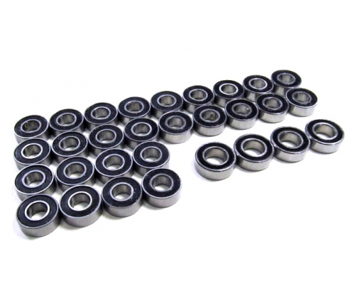 High Performance Full Ball Bearings Set Rubber Sealed (30 Total)
