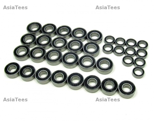 High Performance Full Ball Bearings Set Rubber Sealed (35 Total)