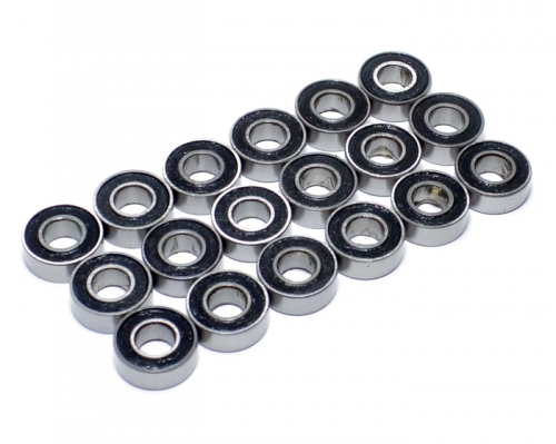 High Performance Full Ball Bearings Set Rubber Sealed (18Total)