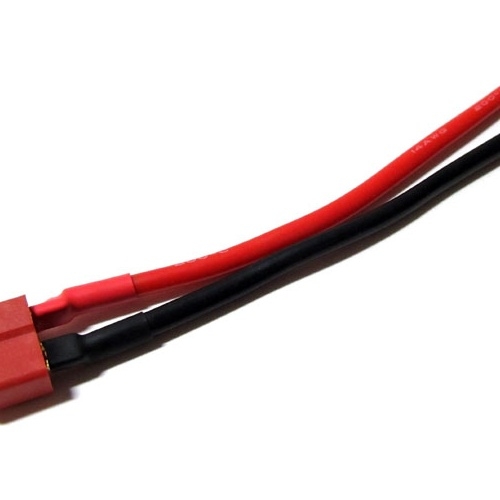 T Plug Female Wire 14 Gauge Silicone 100mm